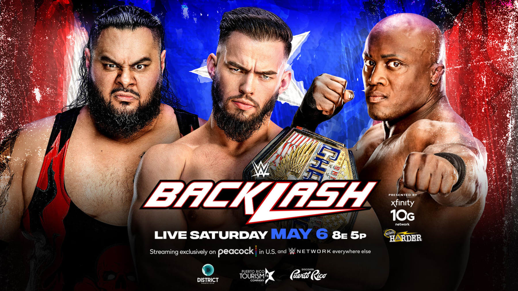 Austin Theory Retains WWE United States Title vs. Bobby Lashley, Reed ...