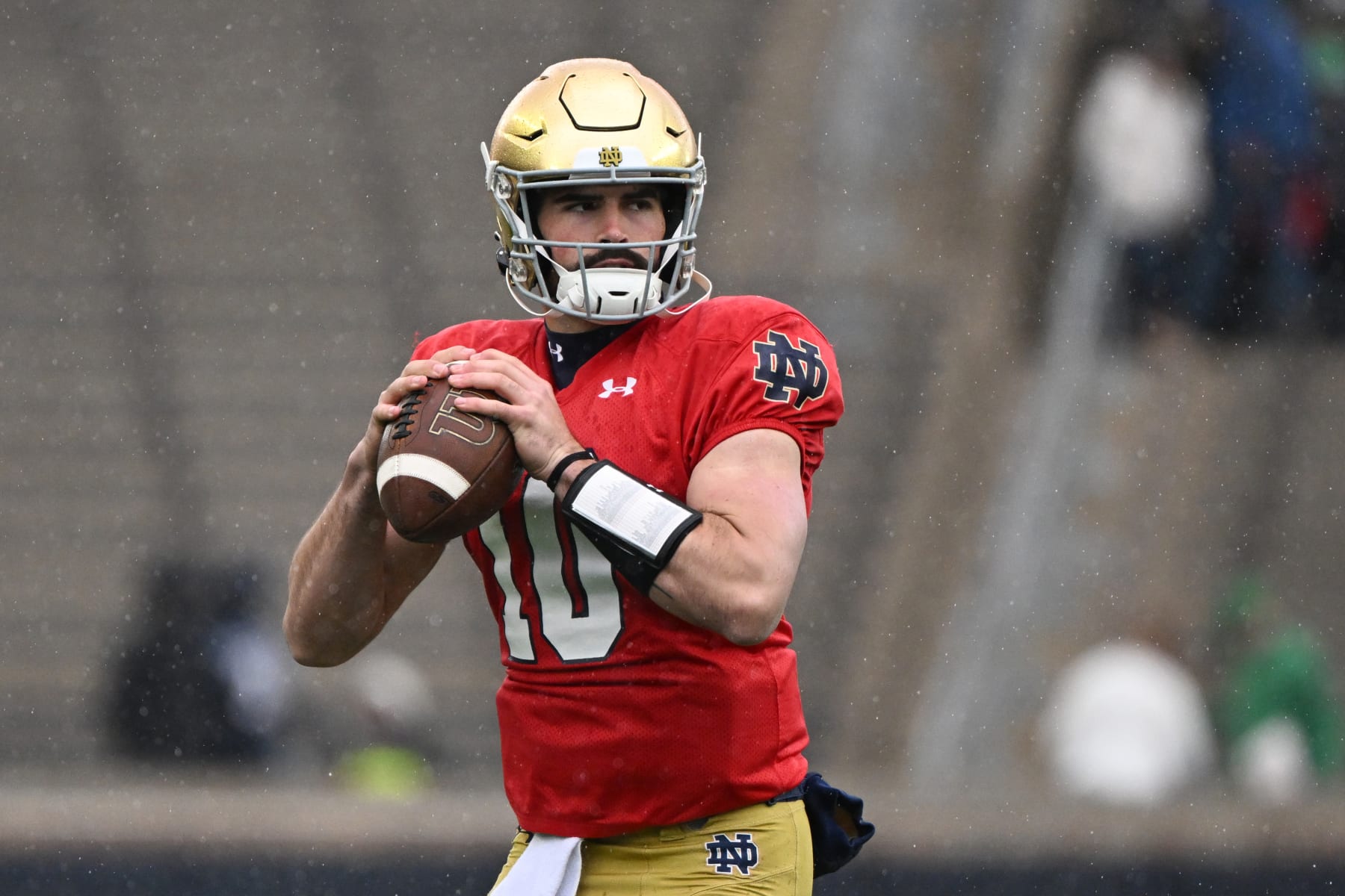 Video: Notre Dame QB Sam Hartman Wears Necklace Made of Surgically ...