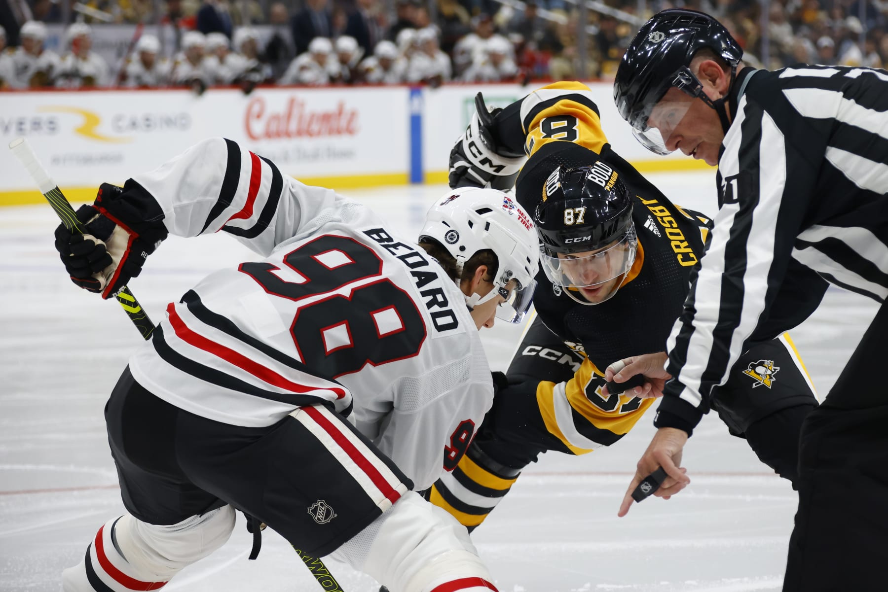 Blackhawks' Connor Bedard Talks 1st NHL Faceoff vs. 'Childhood Hero ...