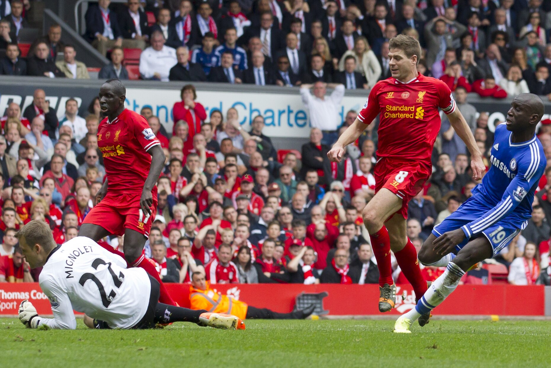 Demba Ba Wasn't Surprised by Steven Gerrard's Slip During Liverpool vs ...