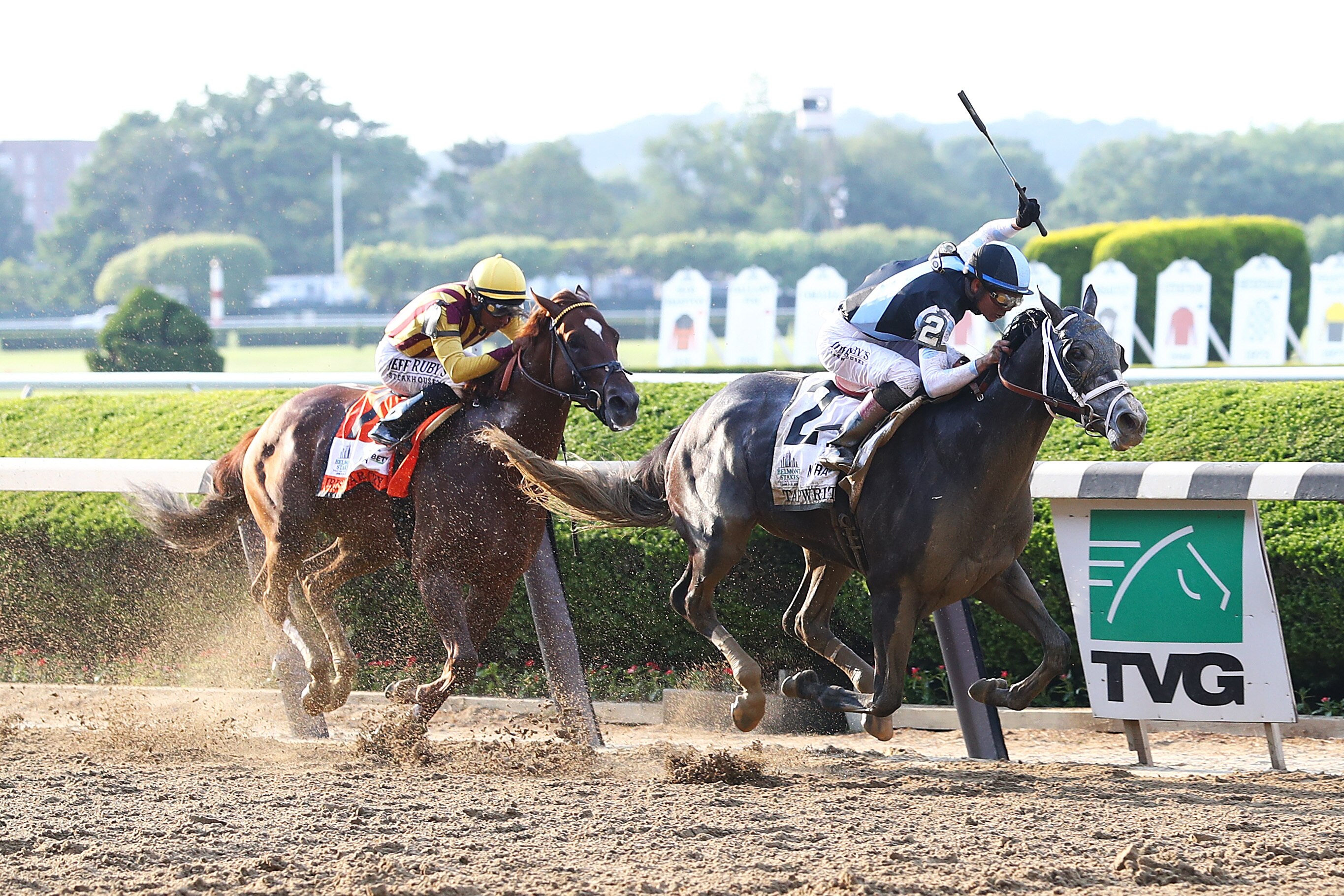 Tapwrit Edges Favorite Irish War Cry, Wins 2017 Belmont Stakes | News ...