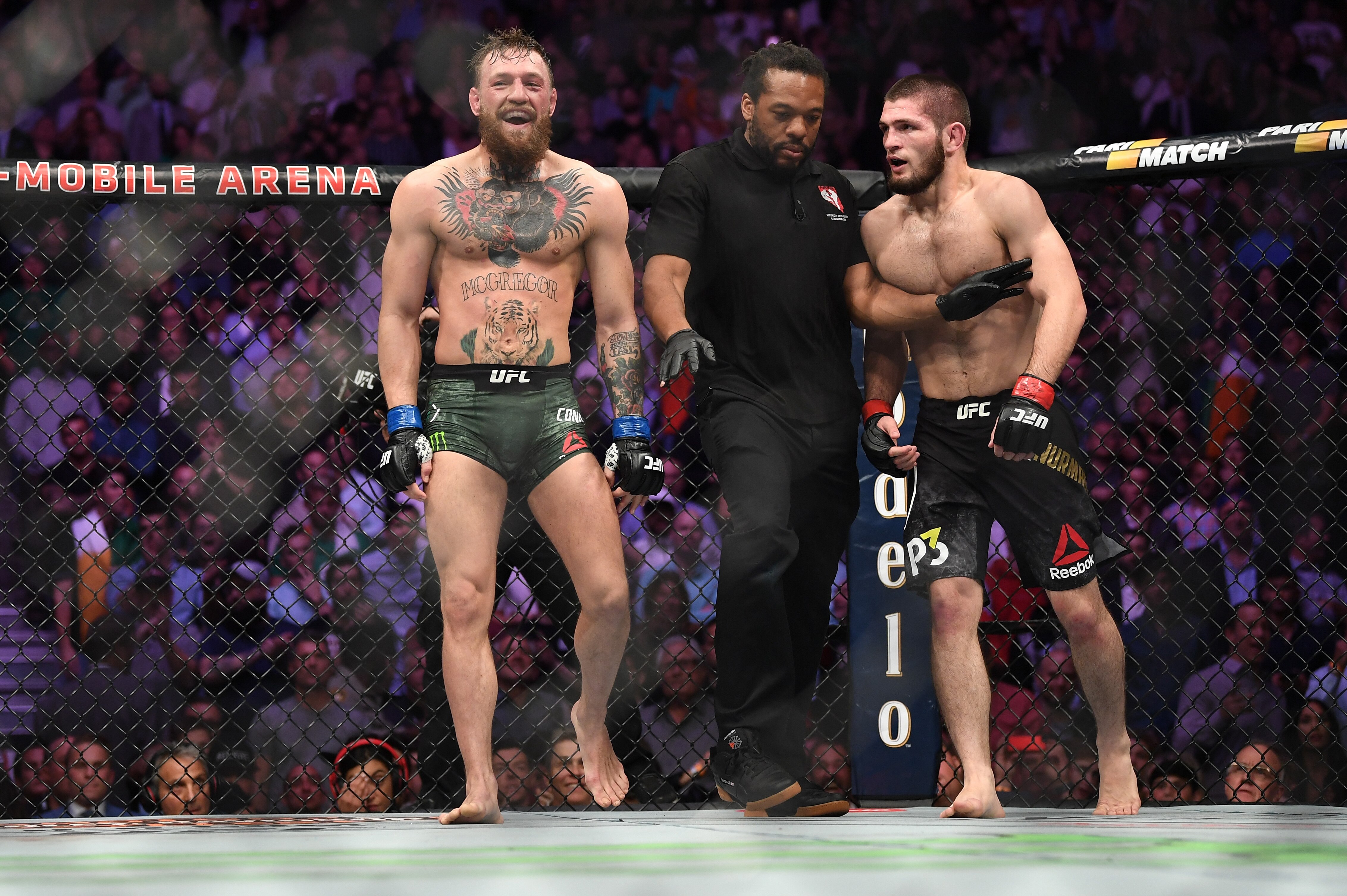 Khabib Nurmagomedov Conor McGregor Suspended for UFC 229 Post Match Fight News Scores Highlights Stats and Rumors Bleacher Report